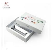 China UV Coating Cardboard Cosmetic Packaging Box with Silver Insert Custom Size for sale