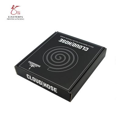 China Corrugated Personalised Cardboard Boxes Black Printed Matte Lamination for sale