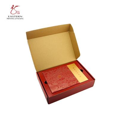 중국 컬러 인쇄는 삽입물과 카드보드 박스 장식주름 상단 박스를 주름지게 했습니다 판매용