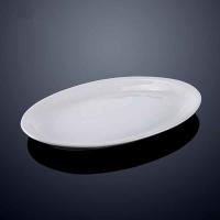 China Oval Ceramic Fish Serving Plate 12 Inch Super White Porcelain Platter for Hotel Restaurant for sale
