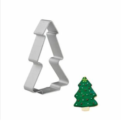 Cina Tagliatore di biscotti di Natale inossidabile Formica di torta per albero di Natale tridimensionale in vendita