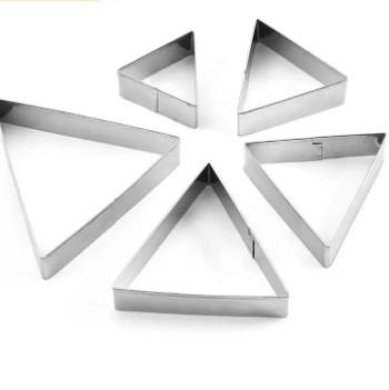 Cina Tagliatori di biscotti metallici geometrici Set Tagliatore di biscotti triangolari in vendita