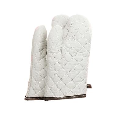 Cina Guanti da forno di cotone resistenti al calore Guanti da forno Guanti da cucina rivestiti d'argento Guanti da cucina per cucina in vendita