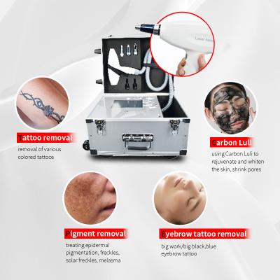 Cina Mini Picosecond Laser ND YAG Laser Machine 5ns per la rimozione dei tatuaggi di pigmento in vendita