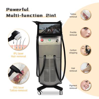 Professionele 808nm diode laser ontharing en tatoeage verwijdering machine met lange levensduur en prestaties voor alle huidtypes