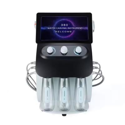China 6 In 1 Oxygen Hydra Facial Machine Visible Pore Cleaning RF Lifting Skin Care System for sale