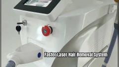 Fast Diode Laser Hair Removal With Interchangeable Spot Sizes