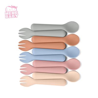 Cina Stoviglie Dinnersets della forchetta e del cucchiaio del silicone del bambino di BSCI non tossico in vendita