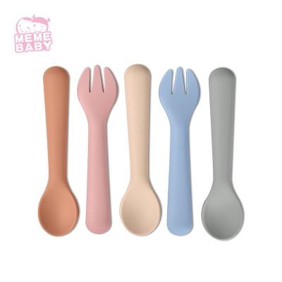 Cina Stoviglie Dinnersets della forchetta e del cucchiaio del silicone del bambino di BSCI non tossico in vendita