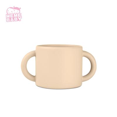 Cina I bambini innaffiano l'insieme d'alimentazione bevente 120g delle stoviglie della cena dei bambini di Silicone Baby Cup dell'istruttore in vendita
