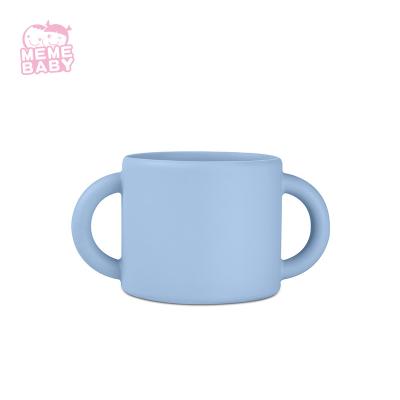 Cina I bambini innaffiano l'insieme d'alimentazione bevente 120g delle stoviglie della cena dei bambini di Silicone Baby Cup dell'istruttore in vendita