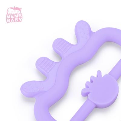 China Brinquedos sensoriais de Teether do bebê do chocalho orgânico Chewable bonito macio recém-nascido de Teether Jellifish do silicone das crianças do presente à venda