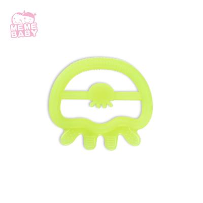 China Brinquedos sensoriais de Teether do bebê do chocalho orgânico Chewable bonito macio recém-nascido de Teether Jellifish do silicone das crianças do presente à venda