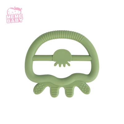 China Brinquedos sensoriais de Teether do bebê do chocalho orgânico Chewable bonito macio recém-nascido de Teether Jellifish do silicone das crianças do presente à venda