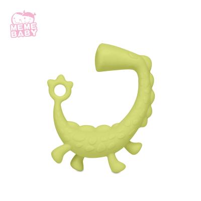 中国 Bpaの幼児のための自由でおかしい恐竜の咀嚼のシリコーンの赤ん坊Teether 販売のため