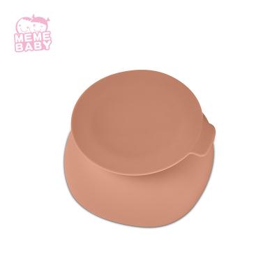 Cina Ciotola libera amichevole del bambino dei bambini di slittamento di Eco BPA di aspirazione del silicone della ciotola molle del bambino non in vendita