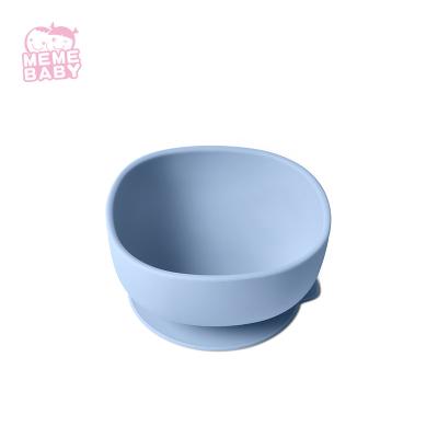 Cina La ciotola di svezzamento del bambino della ciotola del silicone di aspirazione ha messo la ciotola pulita facile libera del bambino del silicone di BPA in vendita
