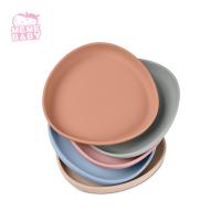 China Durable Weaning Plate Suction No Spill Triangle Rice Ball Shape for sale