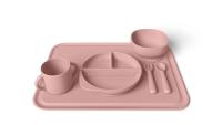 China Comfortable Microwave Safe Silicone Tableware Set For Weaning for sale