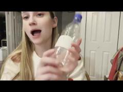 Transparent Water Bottle Spy Camera , 1080P FHD Mini Camera Hidden Camera