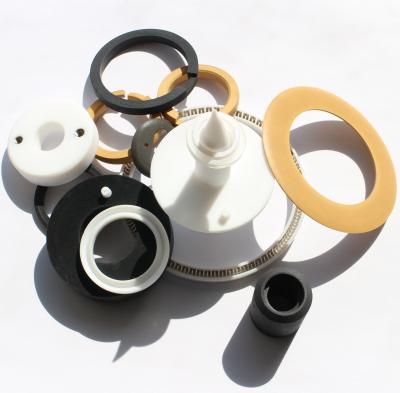 China High temperature resistant  round rod PTFE CNC parts Extruded  rod with hole for sale