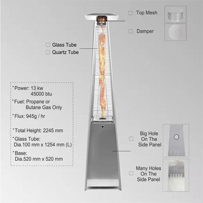 China Best Price Decorative Burner Accessories 360 Degrees Remote Steel Engine Oil Round Restaurant Outdoor Heaters For Patio for sale