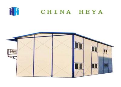 China Easy Assembly 2 Story Prefab Steel House , Commercial Oilfield Mobile Homes for sale