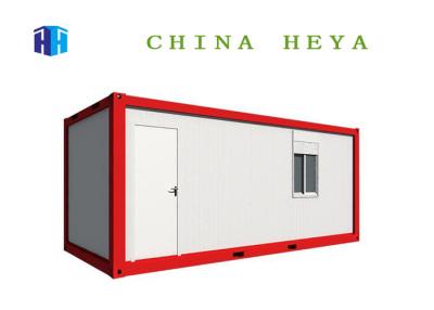 China 20ft Living PU Sandwich Panel Prefab House Modular Container Homes For Living for sale