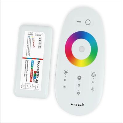 China 2.4G Touch Screen Remote RGBW LED Controller for sale