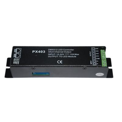 China Constant Voltage 12A LED RGBW DMX Decoder for sale