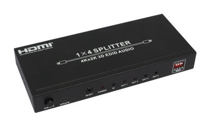China 4K X 2K 1 In 4 Out HDMI Splitter 1.4 With EDID / Audio Out for TV for sale