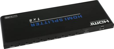 China UHD 8 Port HDMI Splitter 1 X 8 HDCP 2.2 Support Smart EDID Control for sale