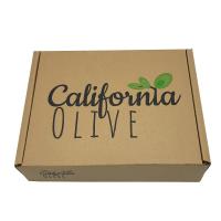 China Custom Logo Printing Paper Rectangular Olive Oil Bottle Packaging Gift Box for sale