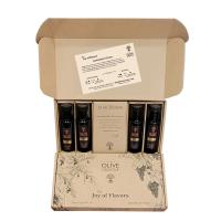 China Custom Logo Printing Paper Rectangular Olive Oil Bottle Packaging Gift Box for sale