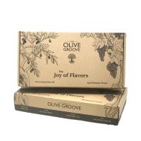 China Custom Logo Printing Paper Rectangular Olive Oil Bottle Packaging Gift Box for sale