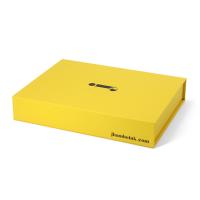 China Customized Luxury Rigid Magnetic Notebook Gift Box Packaging With EVA Foam Insert for sale