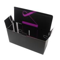 China Custom Empty Black Paper Shoe Packaging Boxes With Logo Packaging for sale