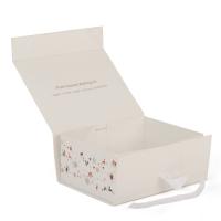 China Custom Printing Paper Gift Box With Ribbon For Personalised Foldable Packaging for sale