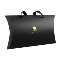 China Custom Printed Paper Pillow Boxes With Handle , Personalised Packaging Boxes for sale