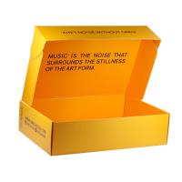 China Orange Custom Printed Mailer Boxes / Corrugated Shipping Boxes With Private Label for sale
