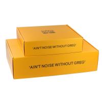 China Orange Custom Printed Mailer Boxes / Corrugated Shipping Boxes With Private Label for sale