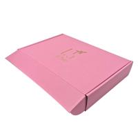 China Custom Corrugated Packaging Box / Matt Pink Shipping Subscription Box for sale