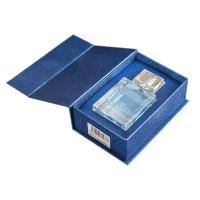 China Custom Luxury Blue Cologne Perfume Bottle Gift Boxes With Insert for sale