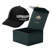 China Custom Logo Printing Large Square Vintage Baseball Snapback Cap Hat Boxes Packaging for sale
