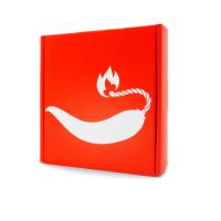 China Custom Logo Printing Paper Empty Hot Sauce Packaging Box for sale