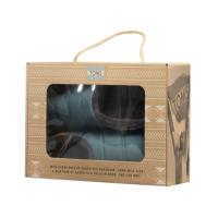 China Custom Logo Printed Empty Shoe Slippers Box Packaging With Clear Window for sale