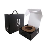 China Custom Large Wide Brim Cap Fedora Hat Boxes Packaging Personalized Fedora Hat Shipping Box for sale