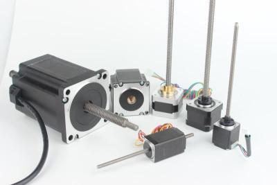 China NEMA 17 Linear Lead Screw Hybrid Stepper Motor 42mm Diameter With POM Brass Nut for sale