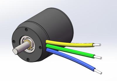 China 50mm 36V 14 Poles Geared Brushless Motor 3500RPM High Torque External Rotor Motor for sale