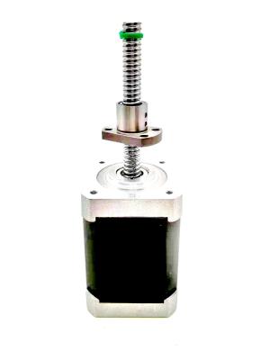China NEMA23 Linear Hybrid Stepper Motor 57mm High Torque 1.8° With Screw Rod for sale
